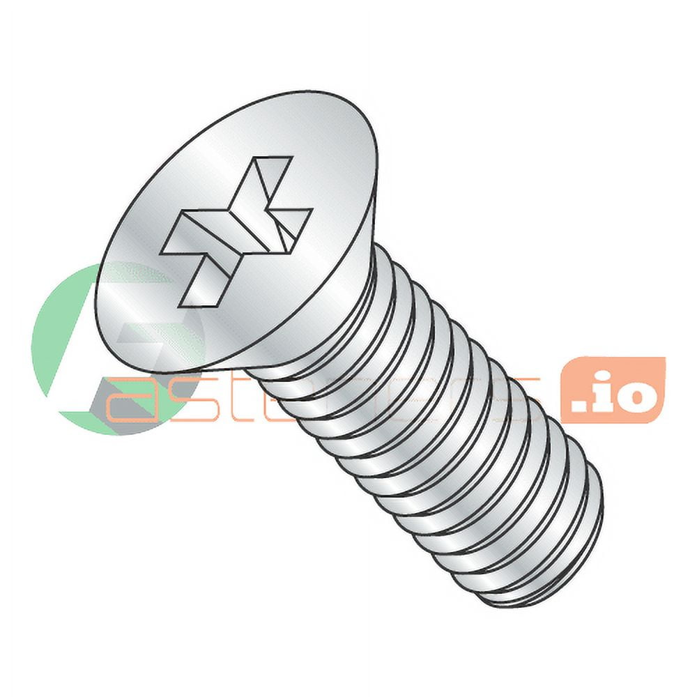M3-0.5 x 5 mm Machine Screws / Phillips / Flat Head / Steel / Zinc ...