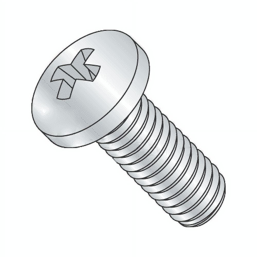 M3-0.50 x 8mm Machine Screws / Phillips / Pan Head / Steel / Zinc ...