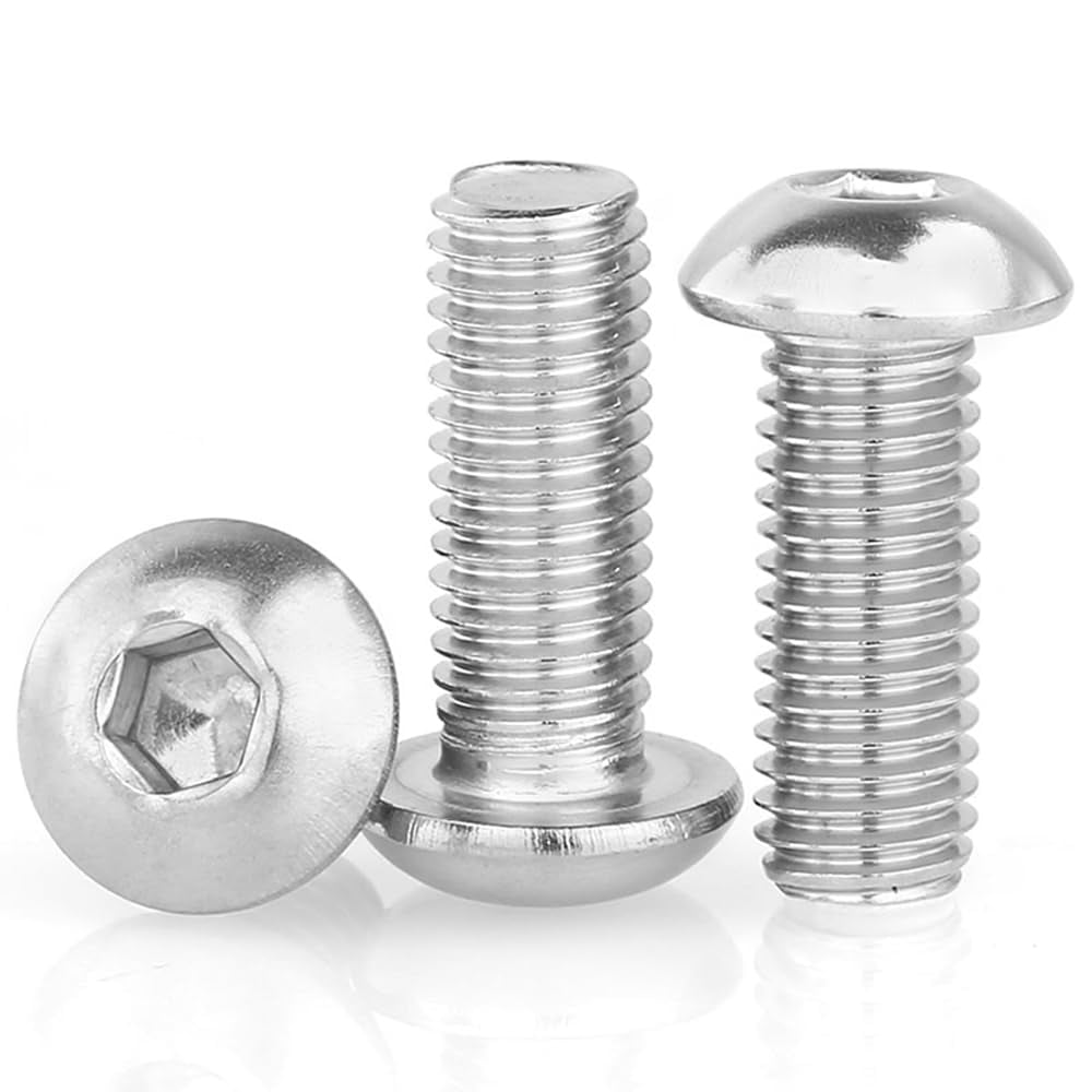 M3-0.5x10mm Button Head Socket Cap Screw,M3 10mm Screws,Allen Hex Drive ...