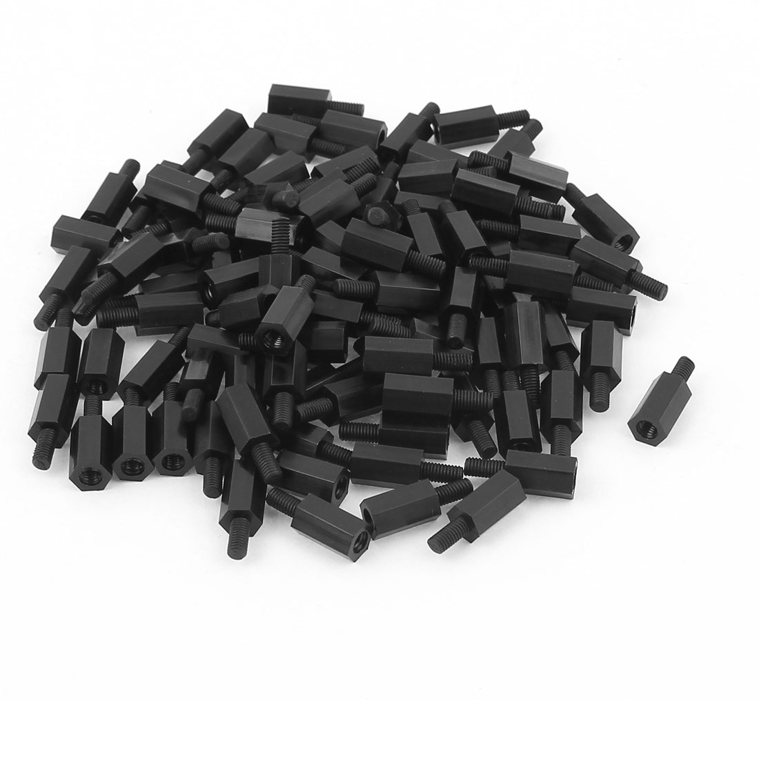 M3 10+6mm Male Female Thread Nylon Hex Standoff Spacer Screws PCB ...