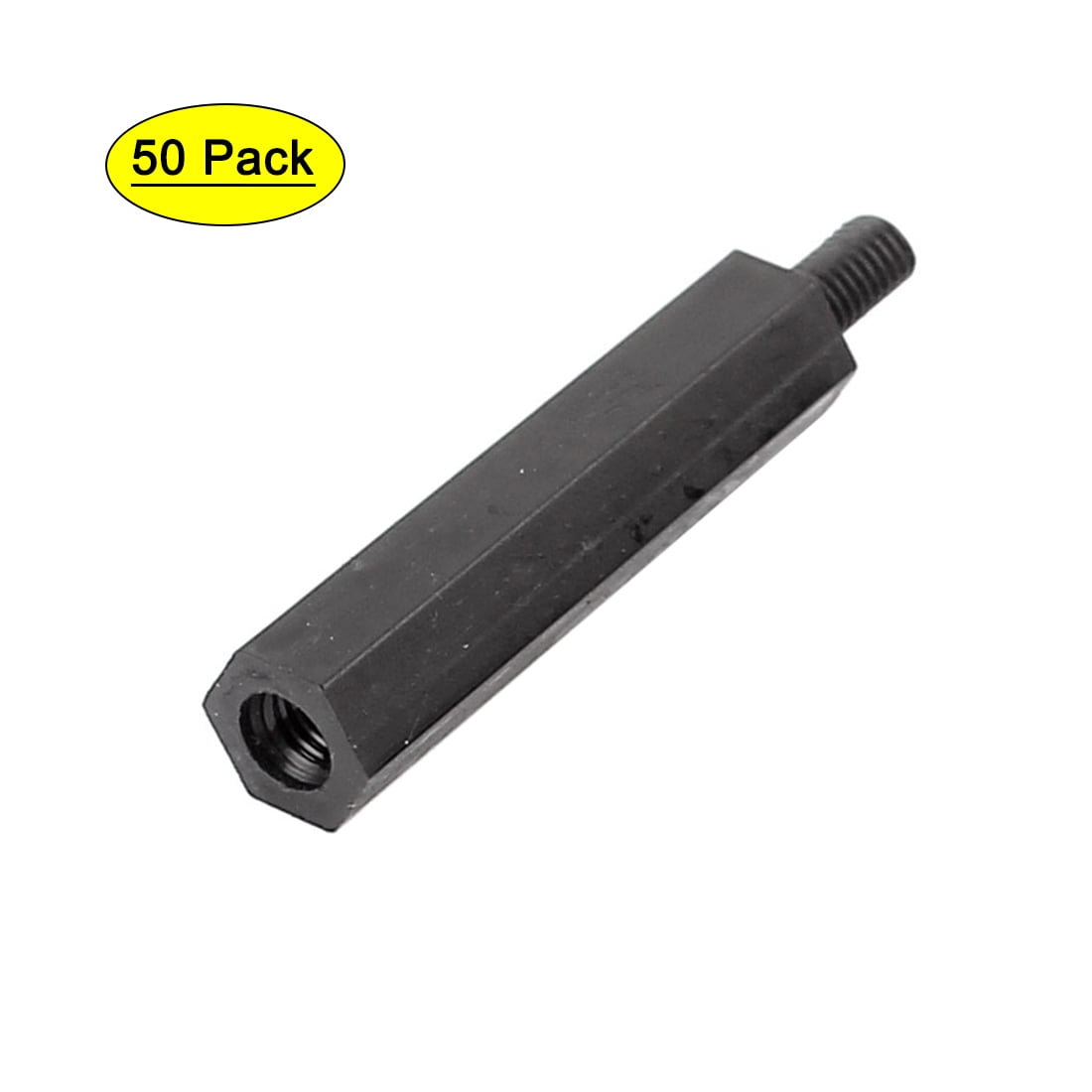 M3 25+6mm Male Female Thread Nylon Hex Standoff Spacer Screws PCB ...