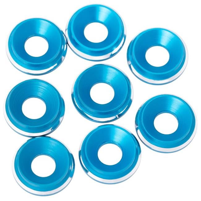 M3 7075 LowPro Countersunk Washers, Bright Blue Shine - Walmart.com