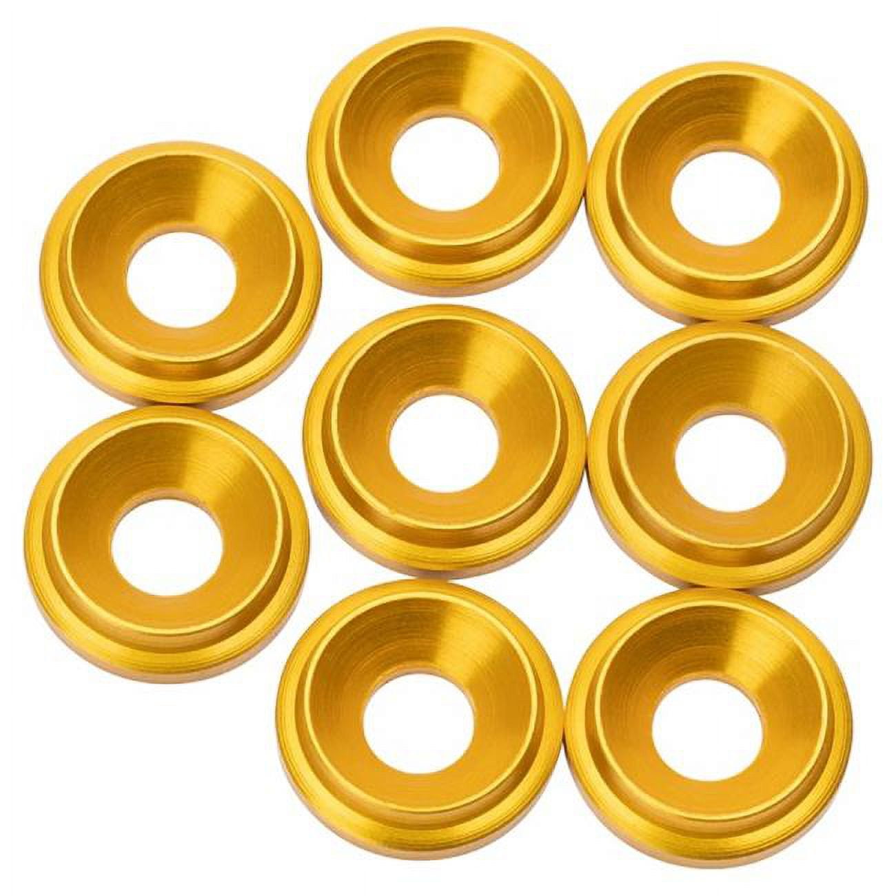M3 7075 LowPro Countersunk Washers, Gold - 8 Piece - Walmart.com