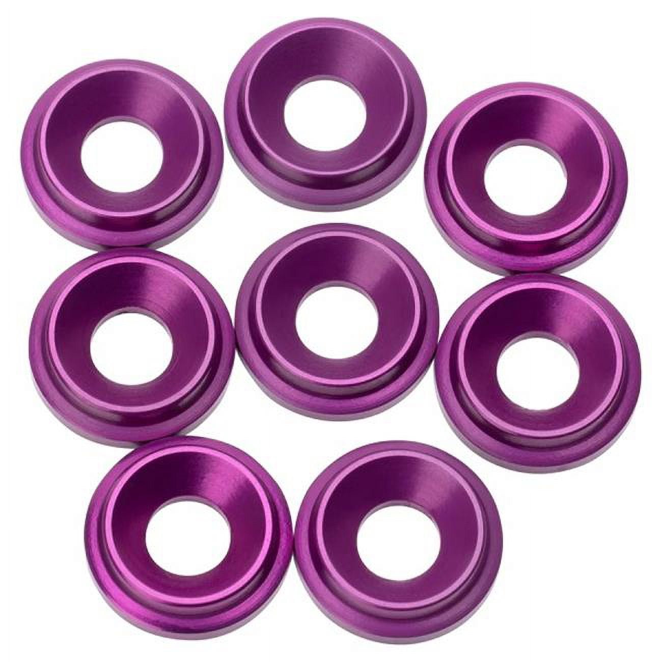 M3 7075 LowPro Countersunk Washers, Purple - 8 Piece - Walmart.com