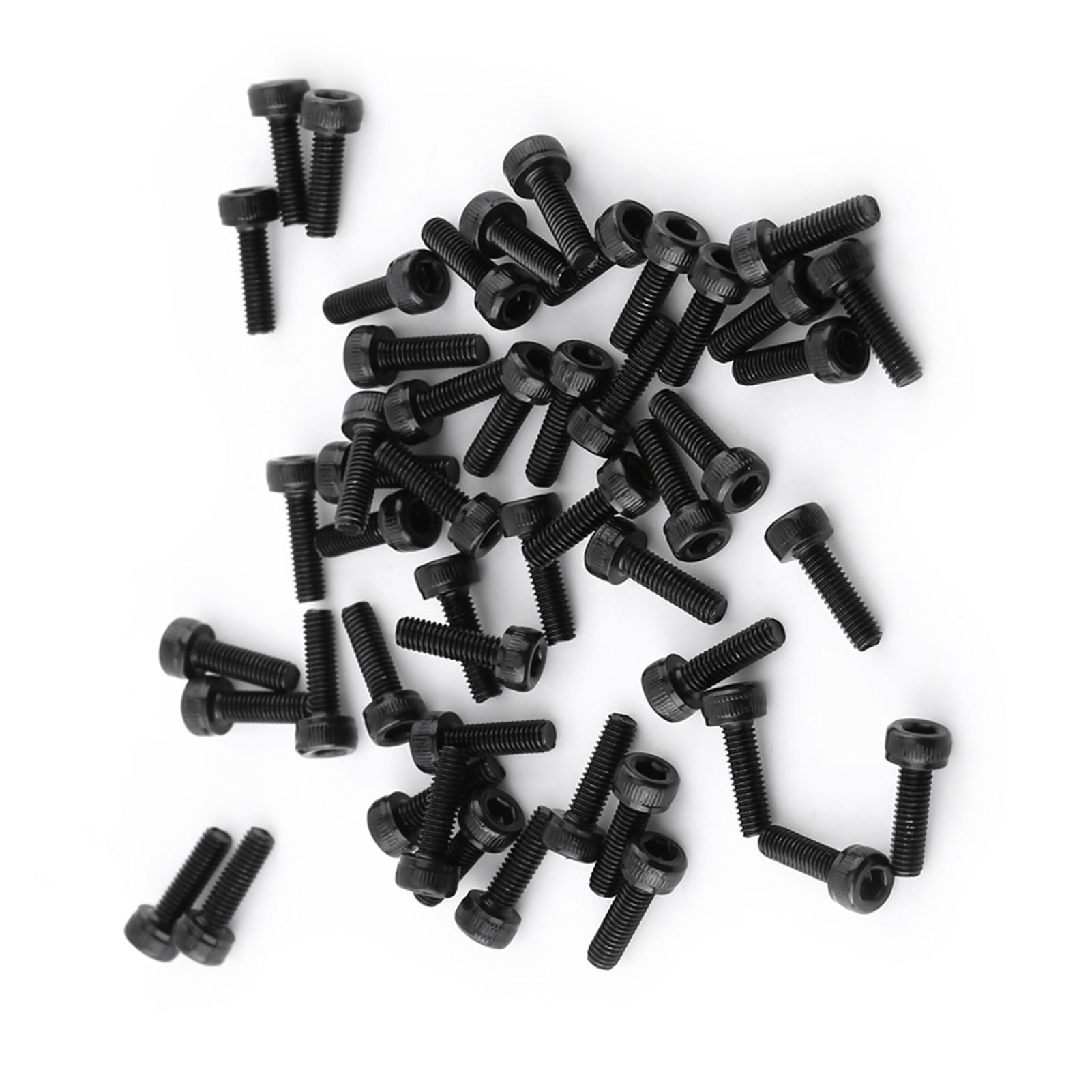 M3 Black Hex Socket Cap Head Screw Bolt Set (M3*10mm,Fully Threaded ...