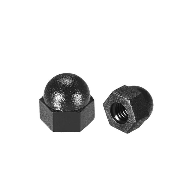M3 Cap Nut Hex Acorn Dome Head Nuts for Screws Bolts Nylon Black 20 Pcs ...