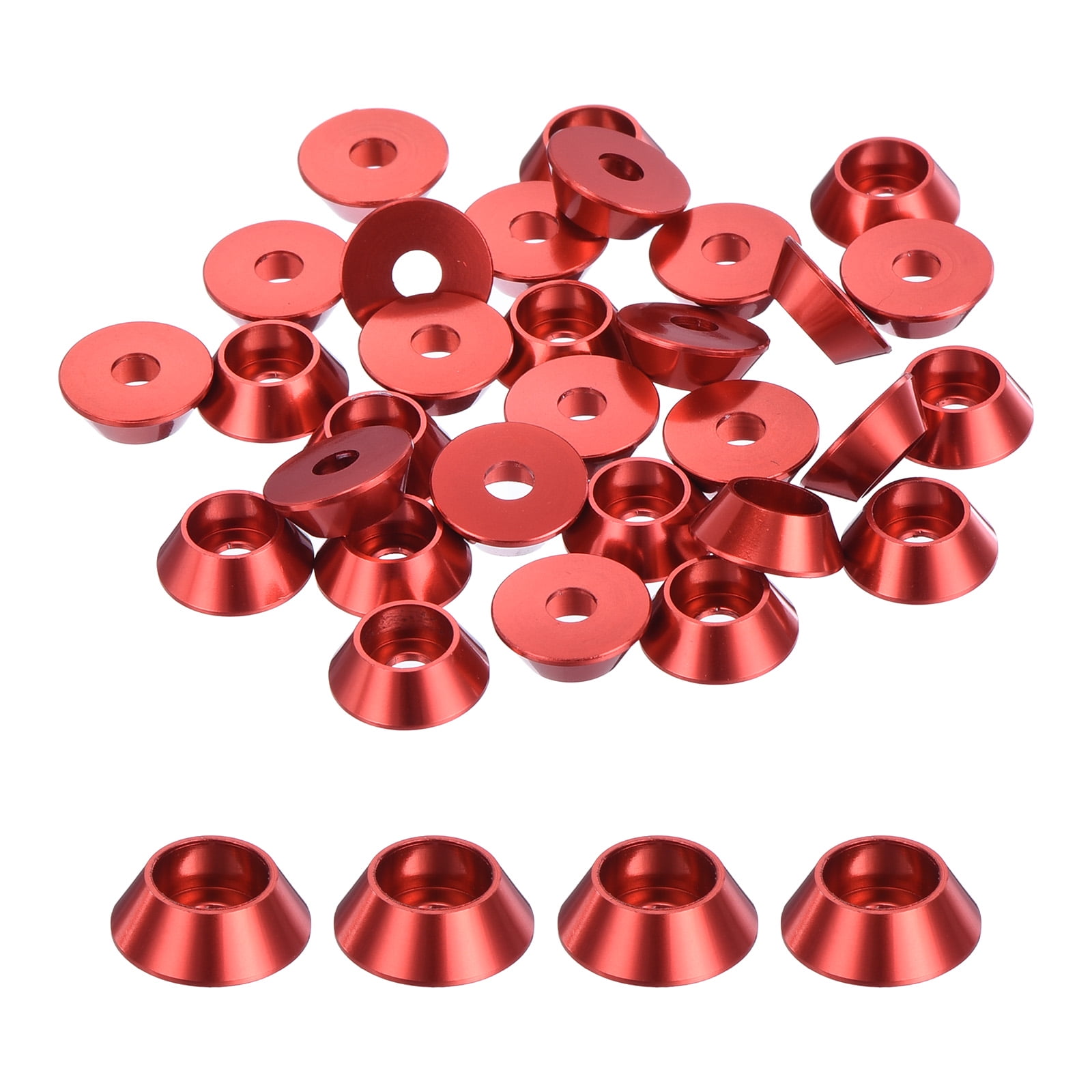 M3 Cone Cup Washers,Anodized Aluminum Gaskets for Screw RC/FPV/PC/Drone ...