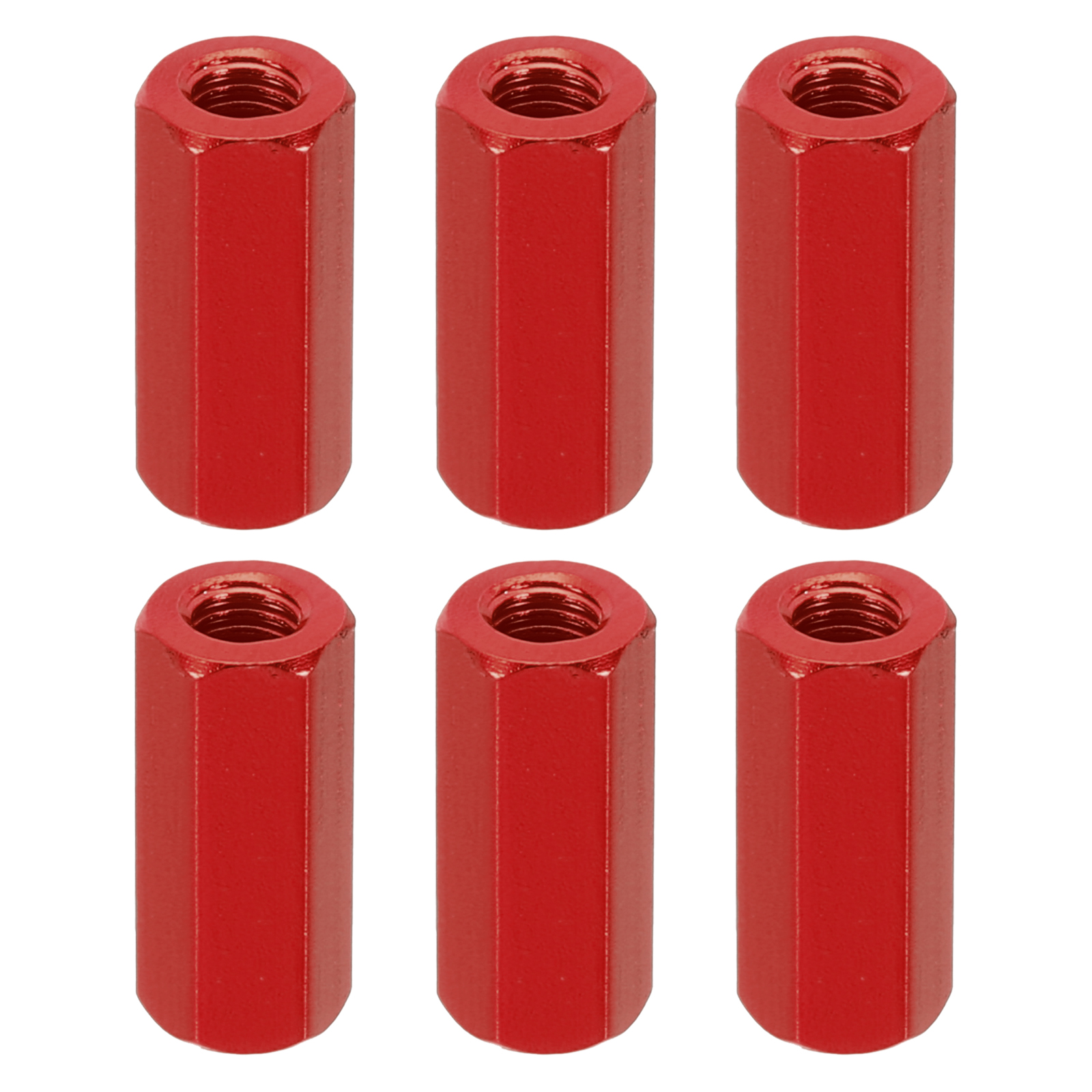 M3 Hex Nuts, 6pcs M3 Threaded Spacers Aluminum 12mm L Female Metal ...