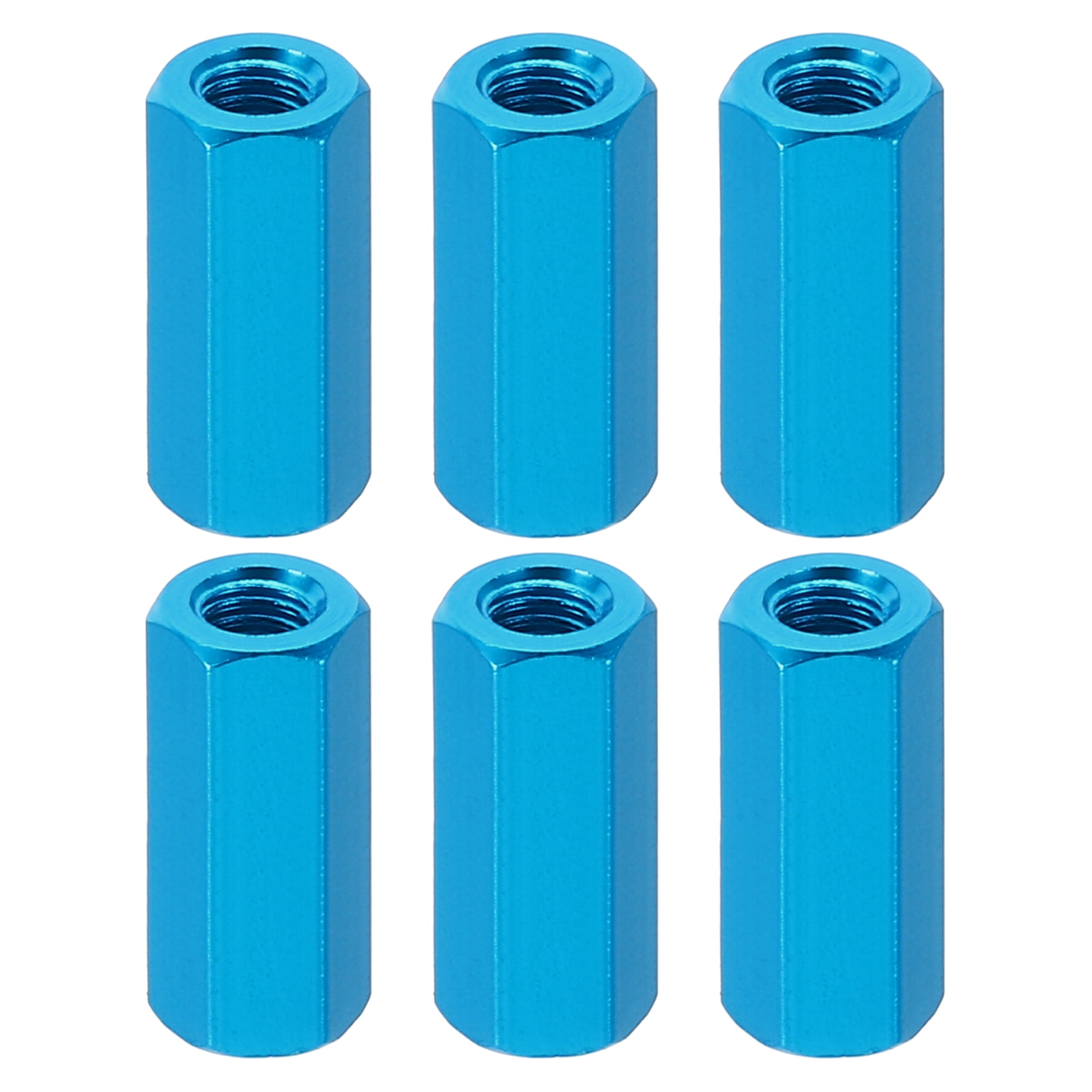 M3 Hex Nuts, 6pcs M3 Threaded Spacers Aluminum 15mm L Female Metal ...