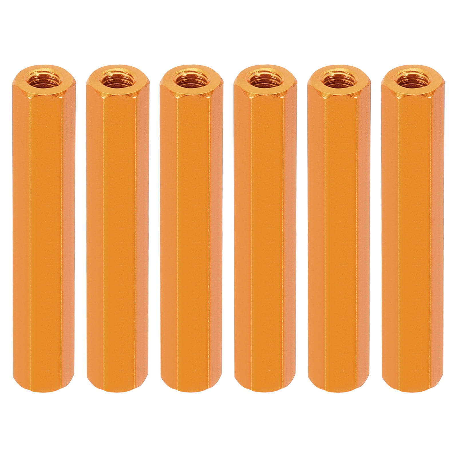 M3 Hex Nuts, 6pcs M3 Threaded Spacers Aluminum 37mm L Female Metal ...