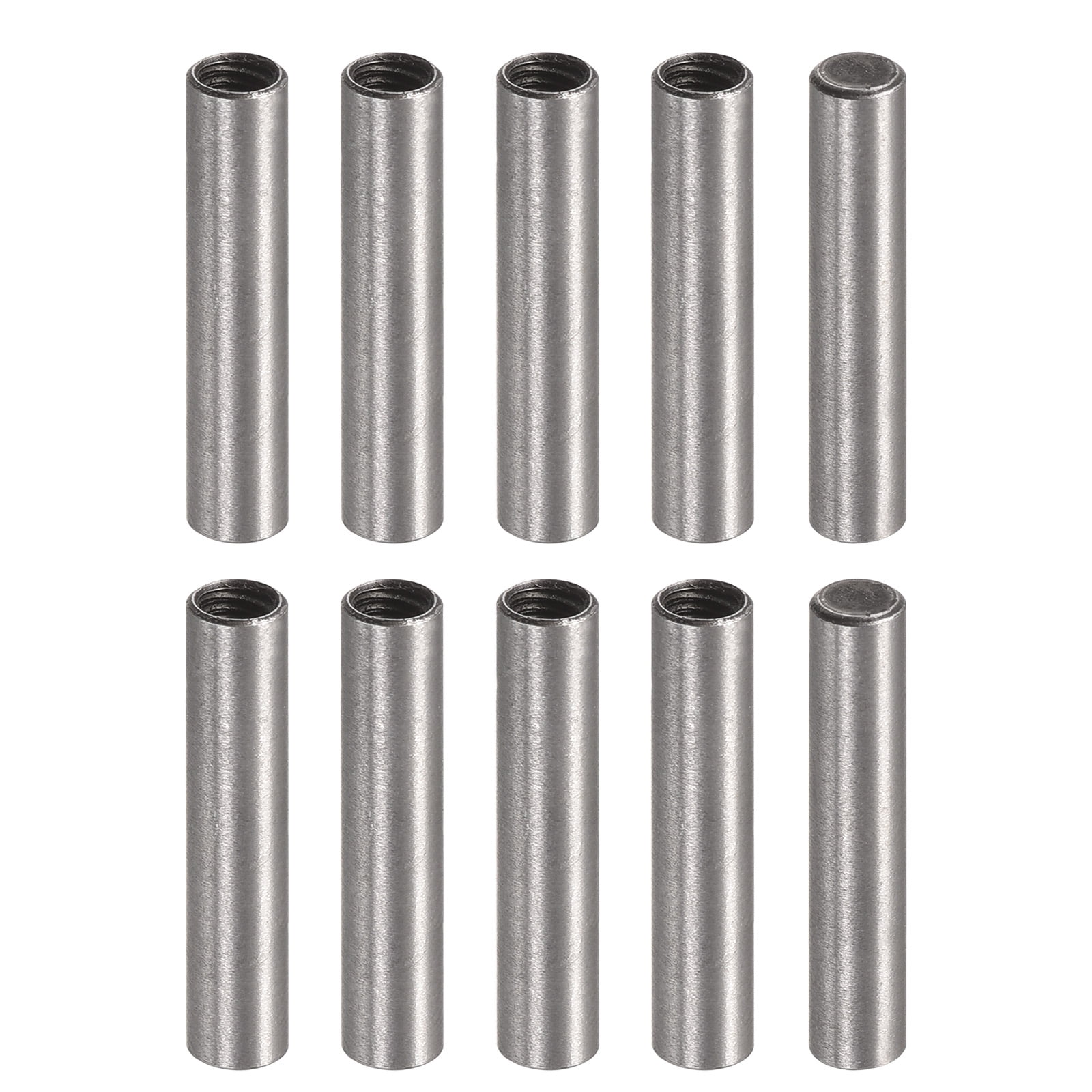 M3 Internal Thread Dowel Pin 10 Pack 4x20mm Chamfering Flat Carbon ...