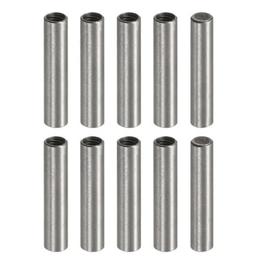 5x8mm 304 Stainless Steel Dowel Pins, 5 Pack Knurled Head Flat End ...
