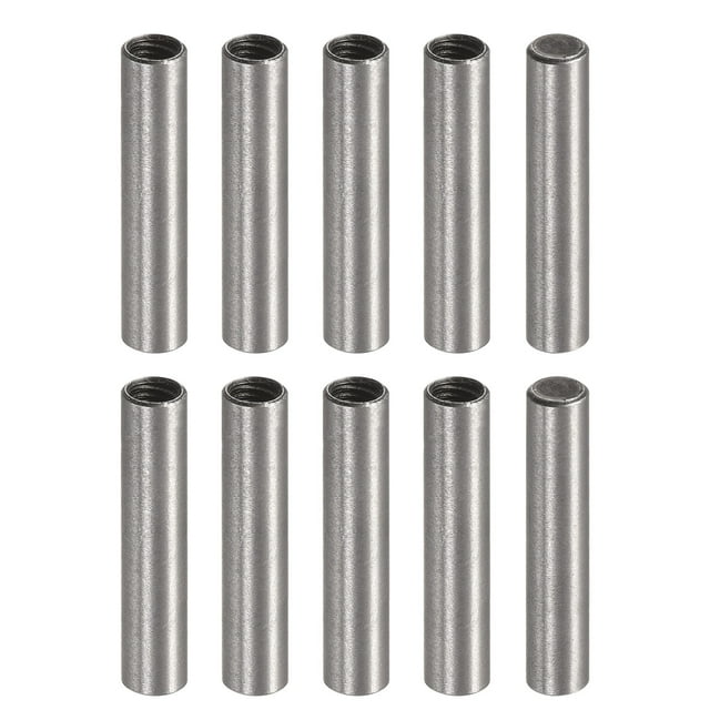 M3 Internal Thread Dowel Pin 10 Pack 4x20mm Chamfering Flat Carbon ...