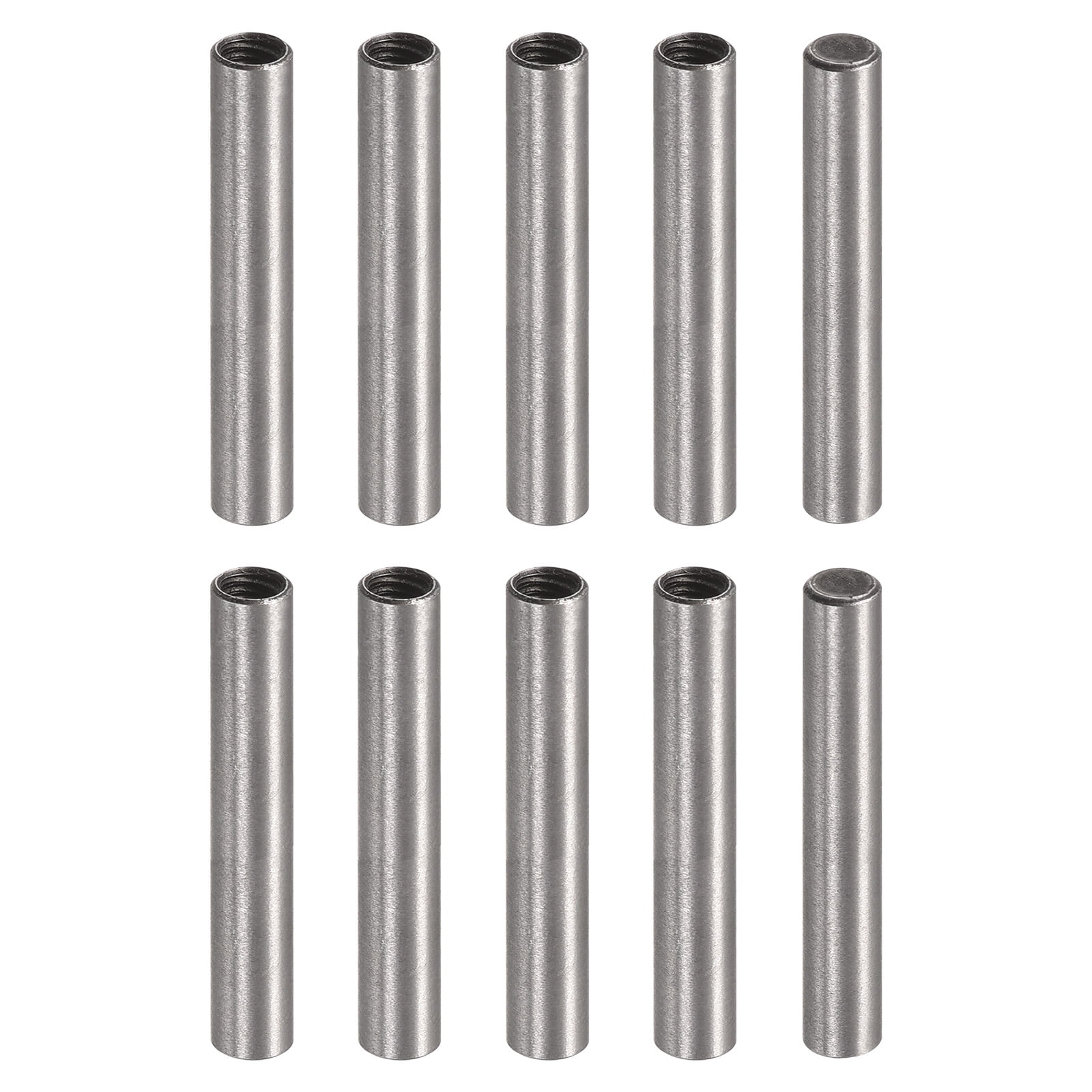 M3 Internal Thread Dowel Pin 10 Pack 4x25mm Chamfering Flat Carbon ...