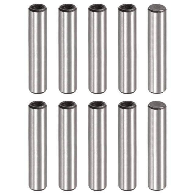 M3 Internal Thread Dowel Pin 10 Pack 5x25mm Chamfering Flat Carbon ...