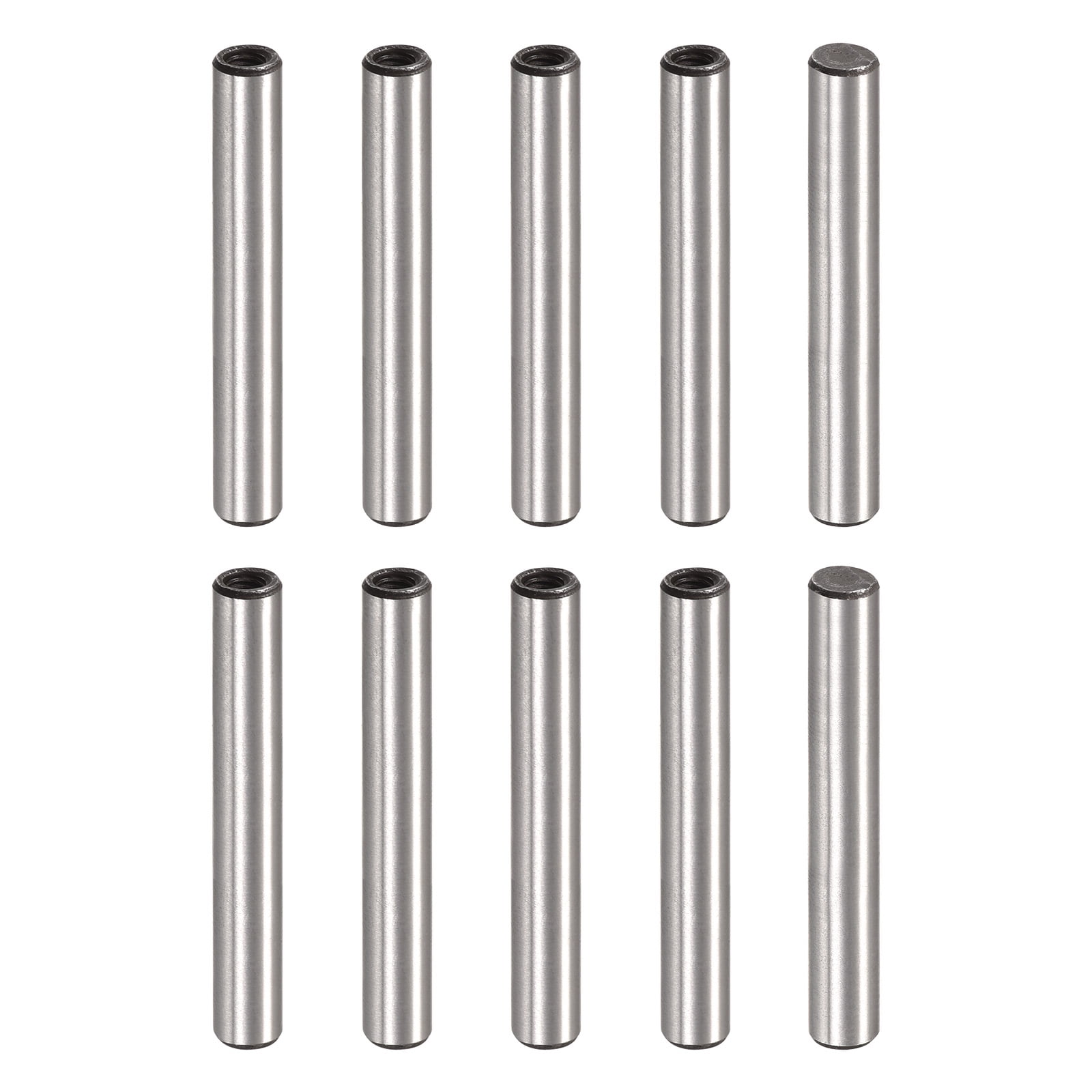 M3 Internal Thread Dowel Pin 10 Pack 5x35mm Chamfering Flat Carbon ...