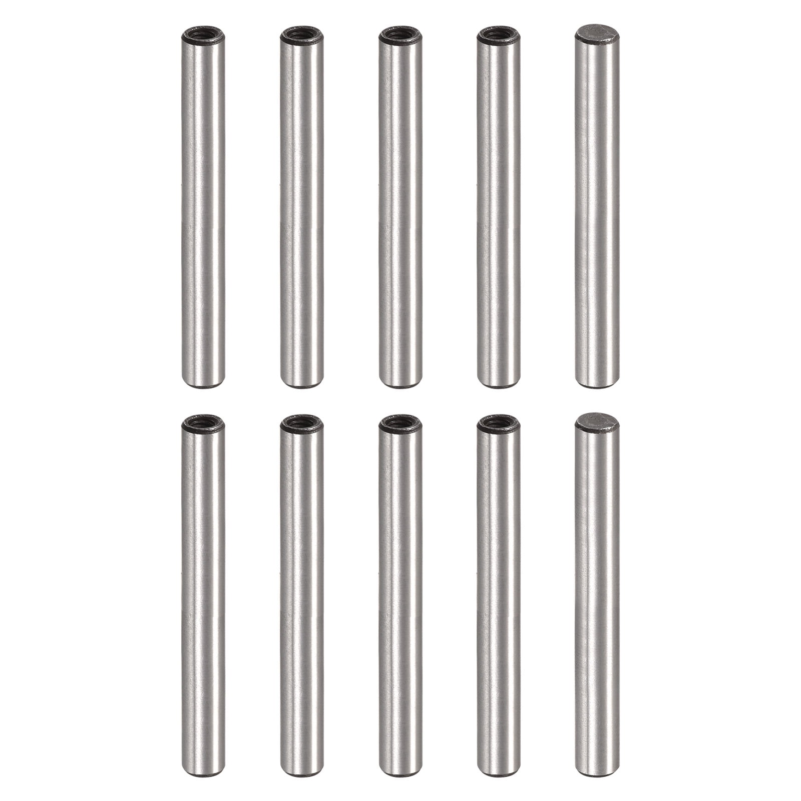 M3 Internal Thread Dowel Pin 10 Pack 5x40mm Chamfering Flat Carbon ...