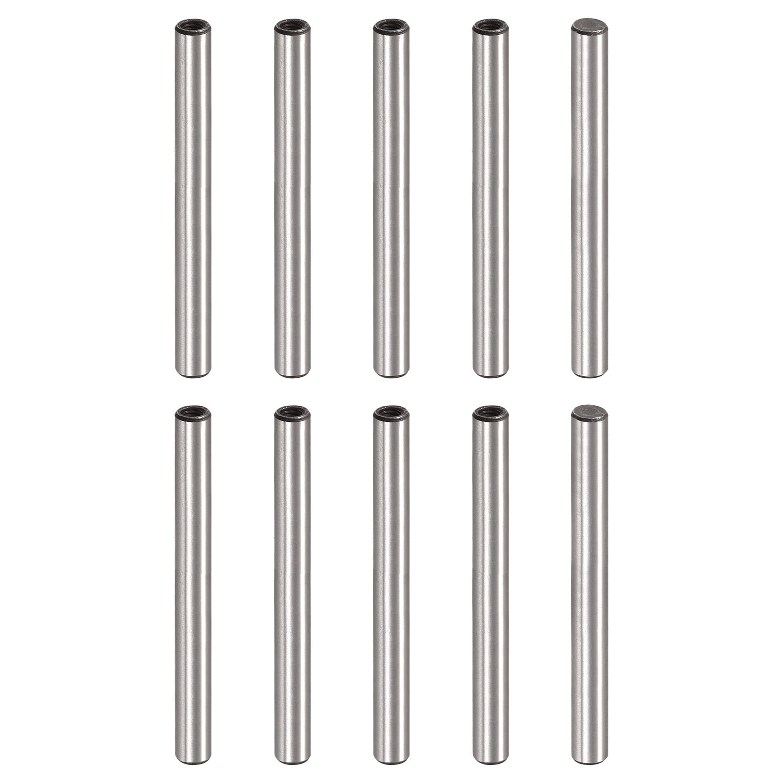 M3 Internal Thread Dowel Pin 10 Pack 5x45mm Chamfering Flat Carbon ...