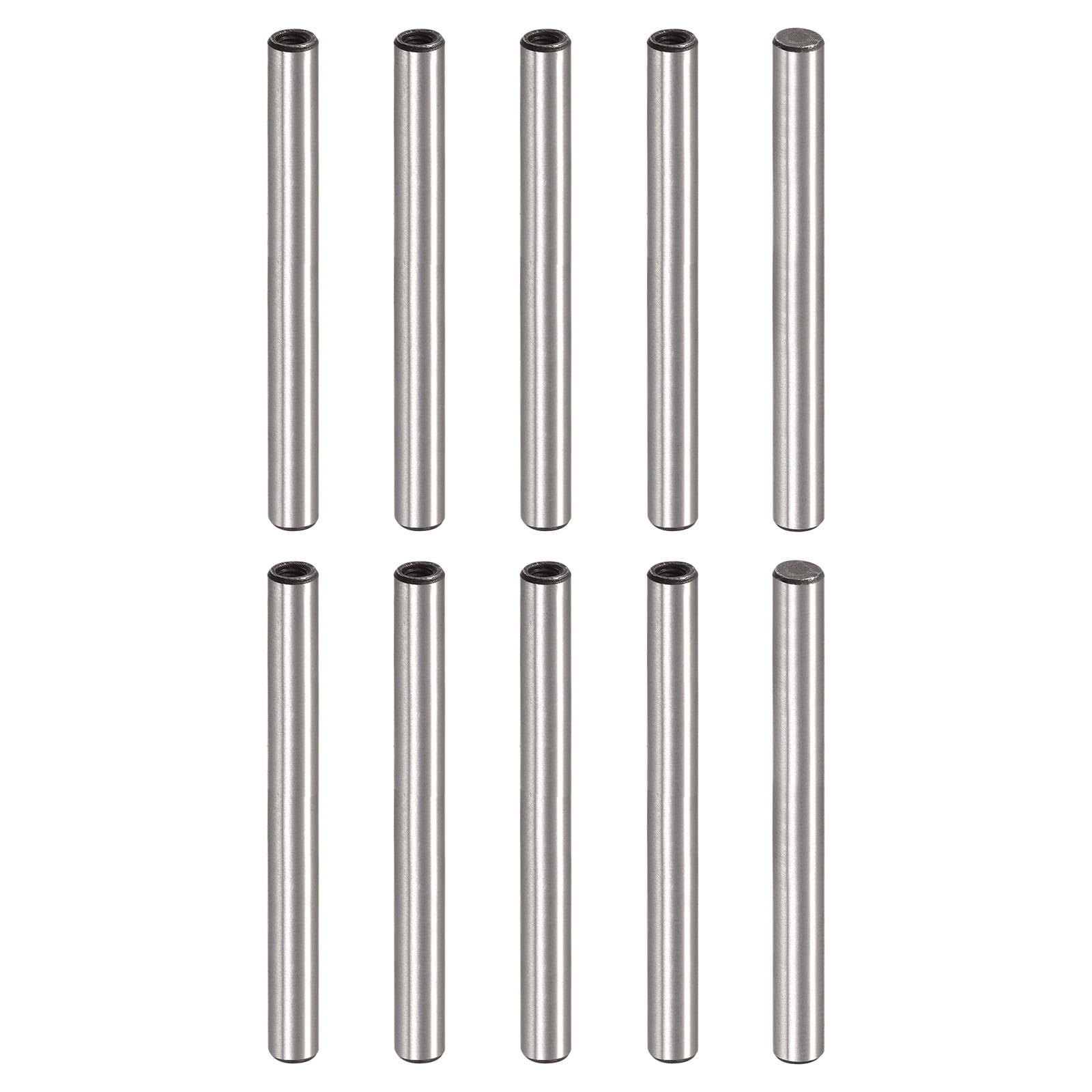 M3 Internal Thread Dowel Pin 10 Pack 5x50mm Chamfering Flat Carbon ...