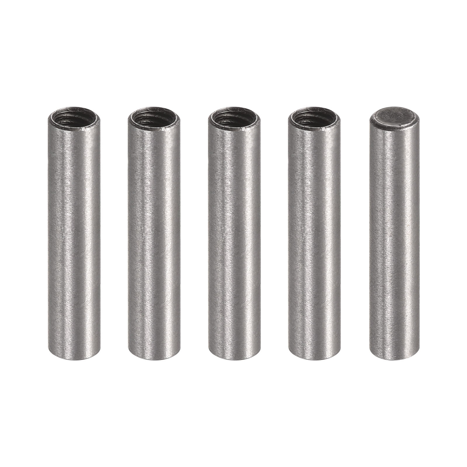 M3 Internal Thread Dowel Pin 5 Pack 4x20mm Chamfering Flat Carbon Steel ...