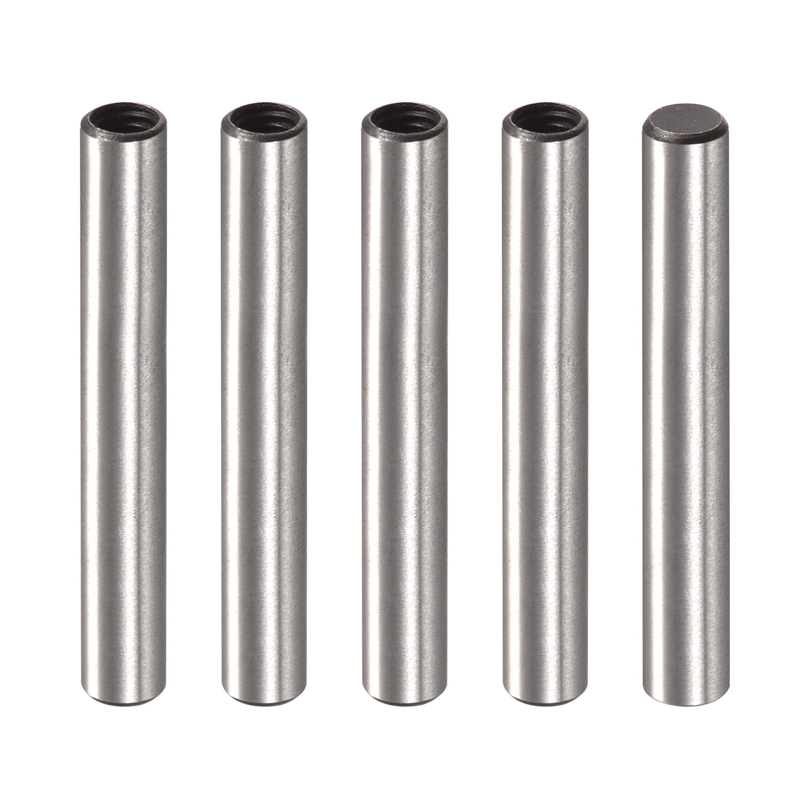 M3 Internal Thread Dowel Pin 5 Pack 4x30mm Chamfering Flat Carbon Steel ...