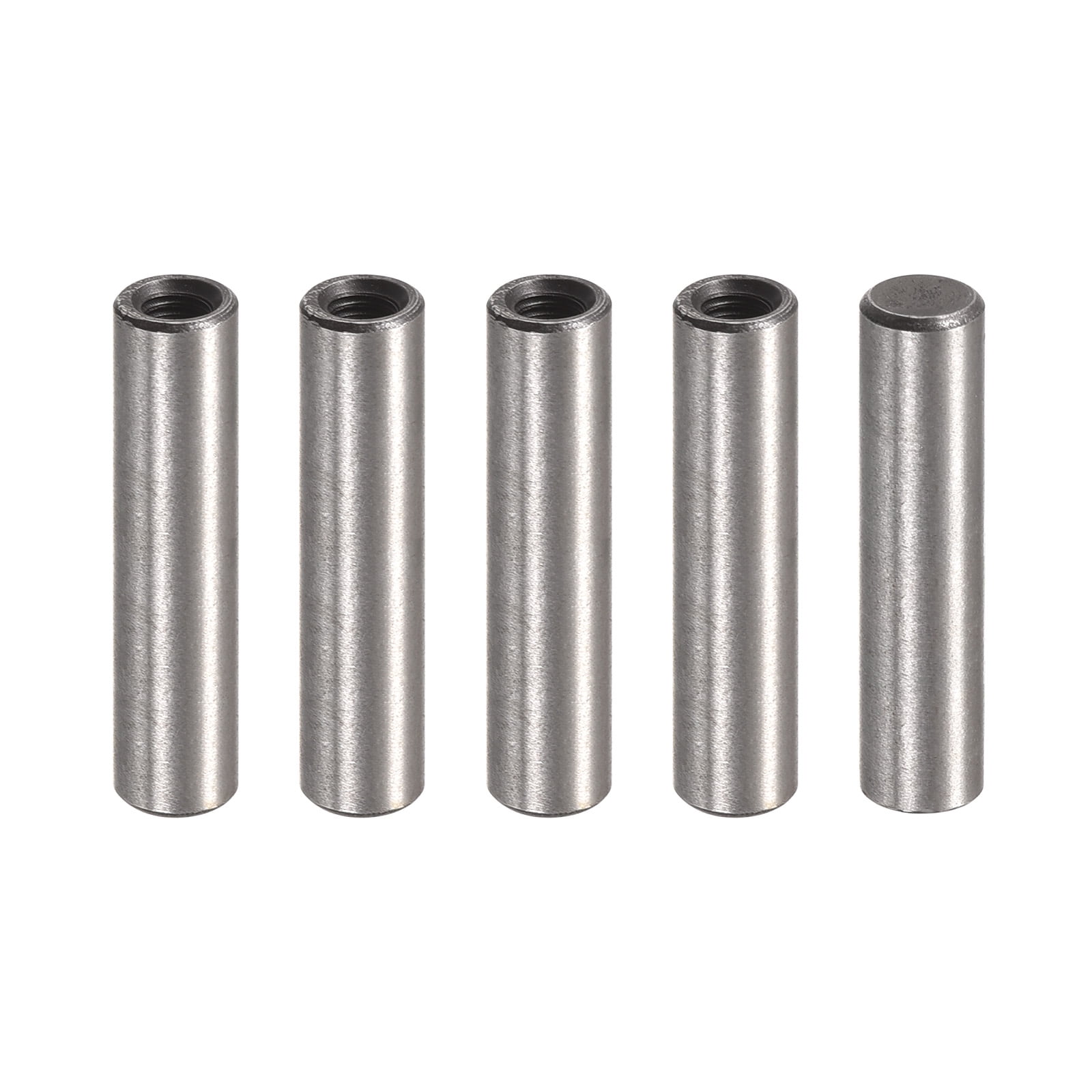 M3 Internal Thread Dowel Pin 5 Pack 5x20mm Chamfering Flat Carbon Steel ...