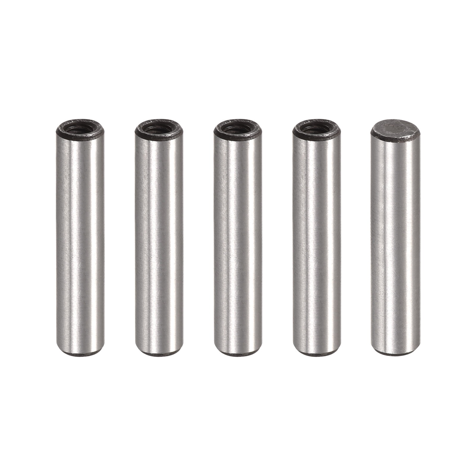 M3 Internal Thread Dowel Pin 5 Pack 5x25mm Chamfering Flat Carbon Steel ...