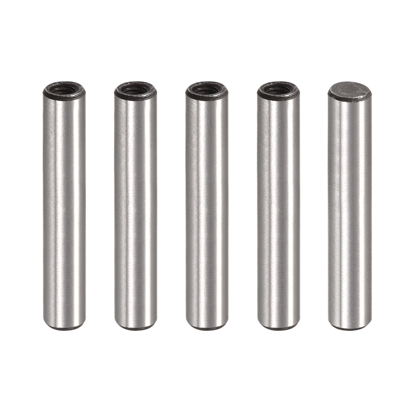 M3 Internal Thread Dowel Pin 5 Pack 5x30mm Chamfering Flat Carbon Steel ...