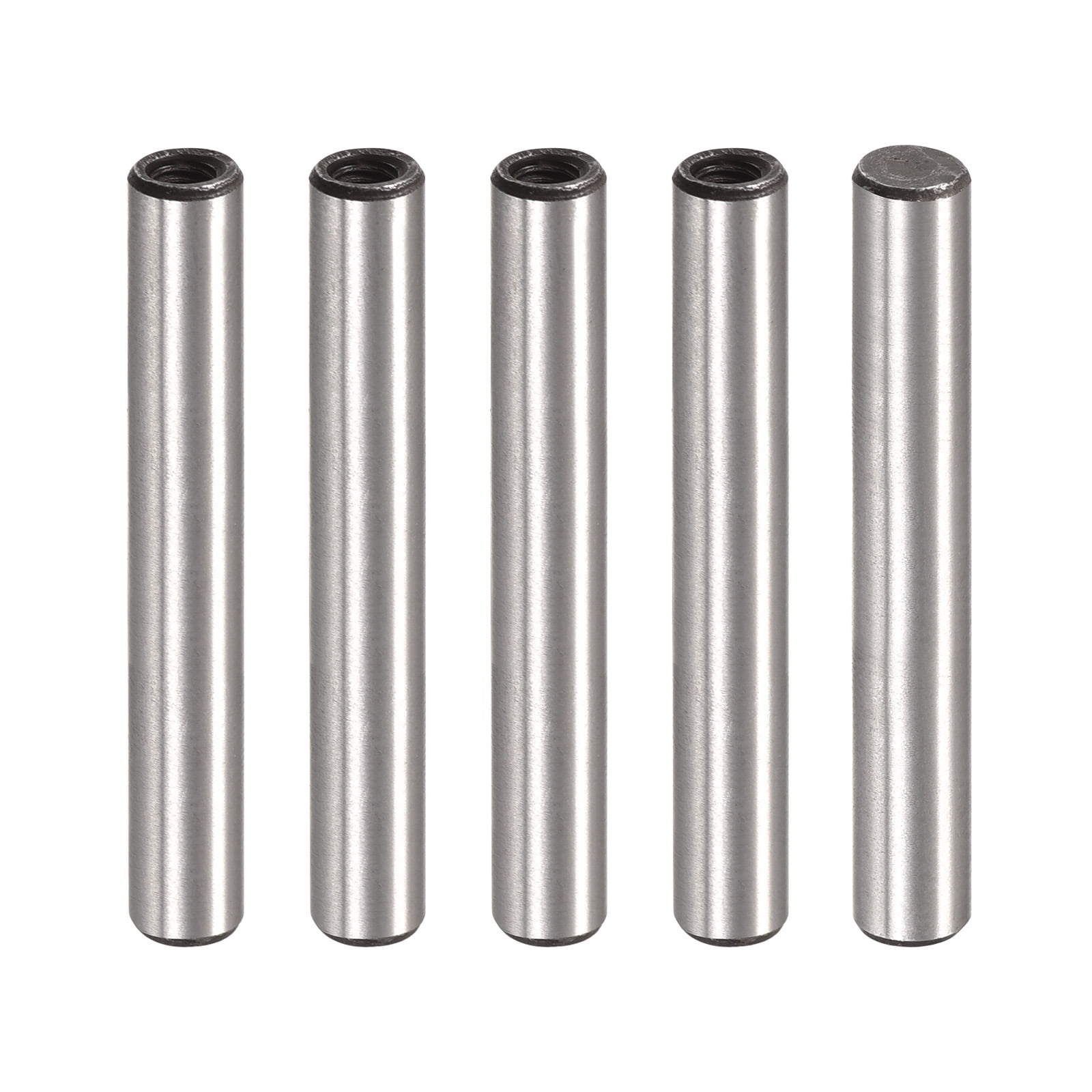 M3 Internal Thread Dowel Pin 5 Pack 5x35mm Chamfering Flat Carbon Steel ...