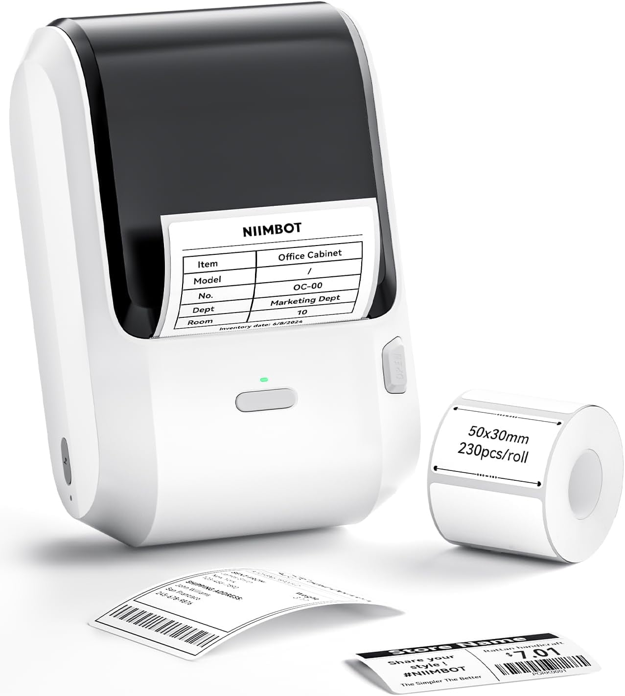 M3 Label Maker Machine with Tape, 3'' Bluetooth Thermal Transfer ...