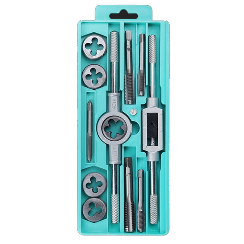 M3-M12 Thread Self-Tapping Wrench Set Screw Metric Tap and Die Set Hand ...