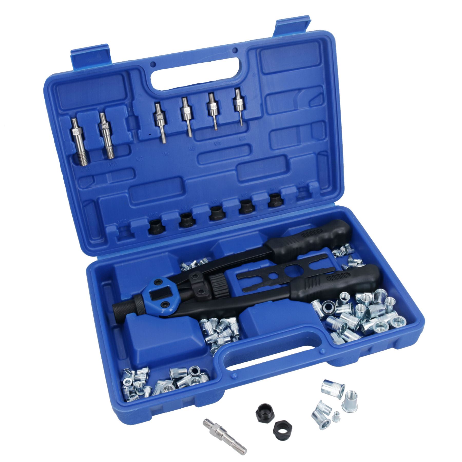 M3 – M12 hand Nut Riveter Nut Sert Tool Fastener Riveting with 100 ...