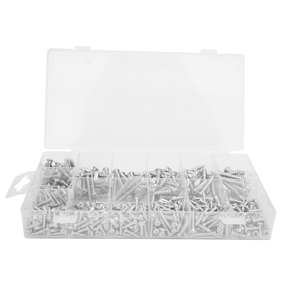 M3 M35 M4 M5 Cross Head Self Tapping Screw Set, 550pcs/Box, Pan Head ...