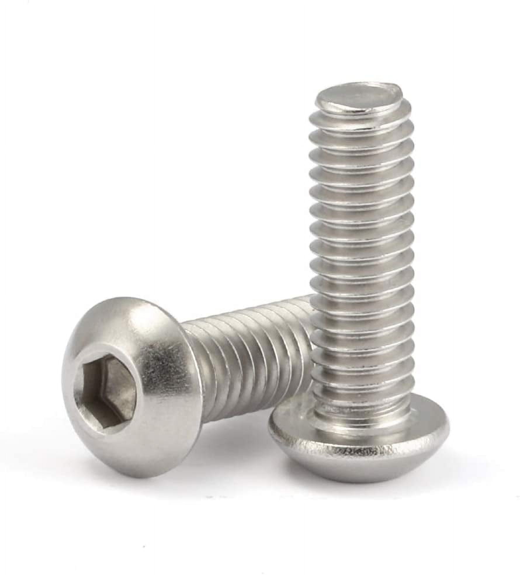M3 M4 M5 M6 M8 Button Head Socket Cap Screws, 304 Stainless Steel 18-8 ...