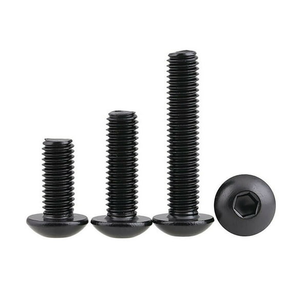 M3 M4 M5 Pan Head Hex Hexagon Socket Screws DIN7380 Black 304 Stainless ...