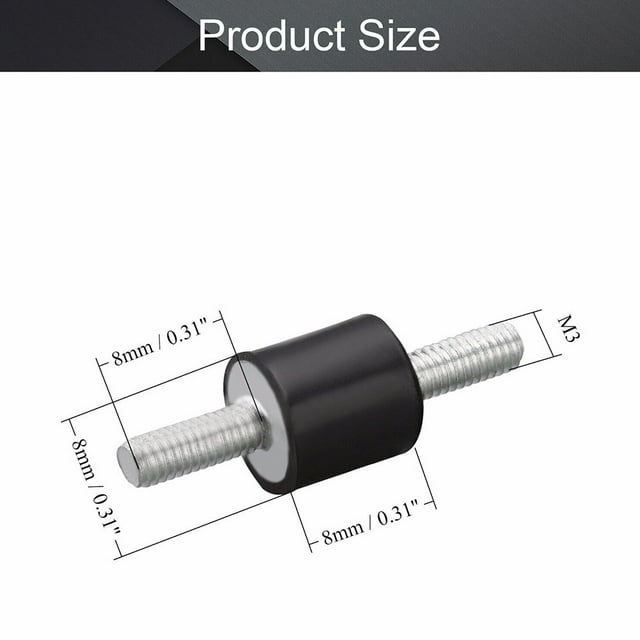 -M3 M5 M6 Male To Female Thread Rubber Shock Absorber Crash Pad Damper ...