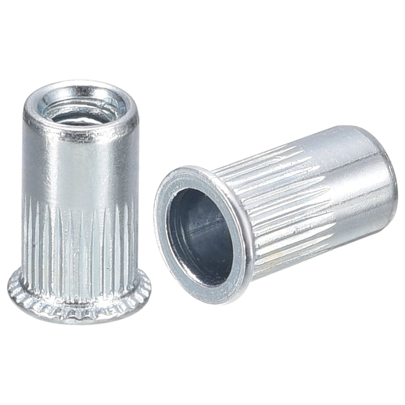 M3 Rivet Nuts 50 Pack Zinc Plated Carbon Steel Knurled Flat Head ...