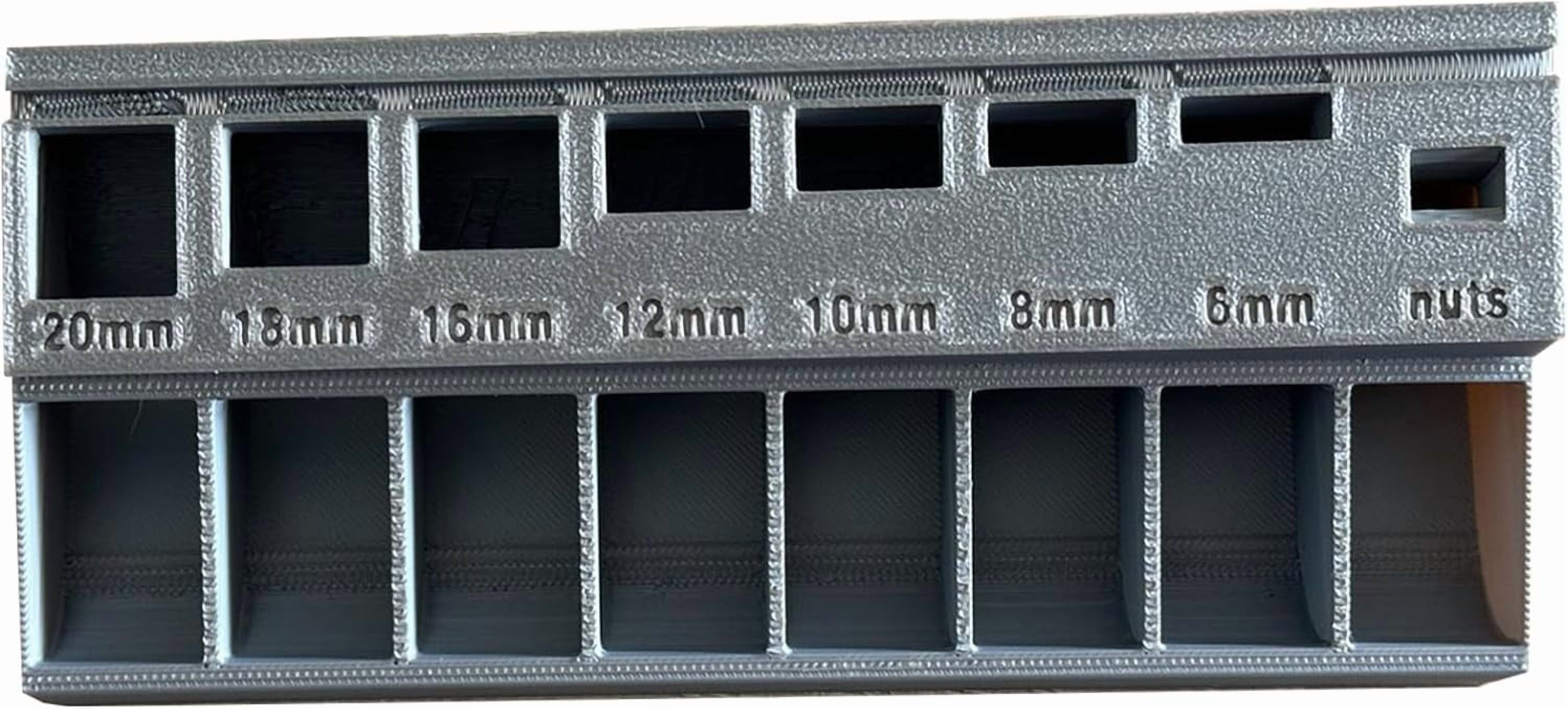M3 Screw Organizer 鈥?Precision Bolt Sorter Tray with 7 Measuring Slots ...