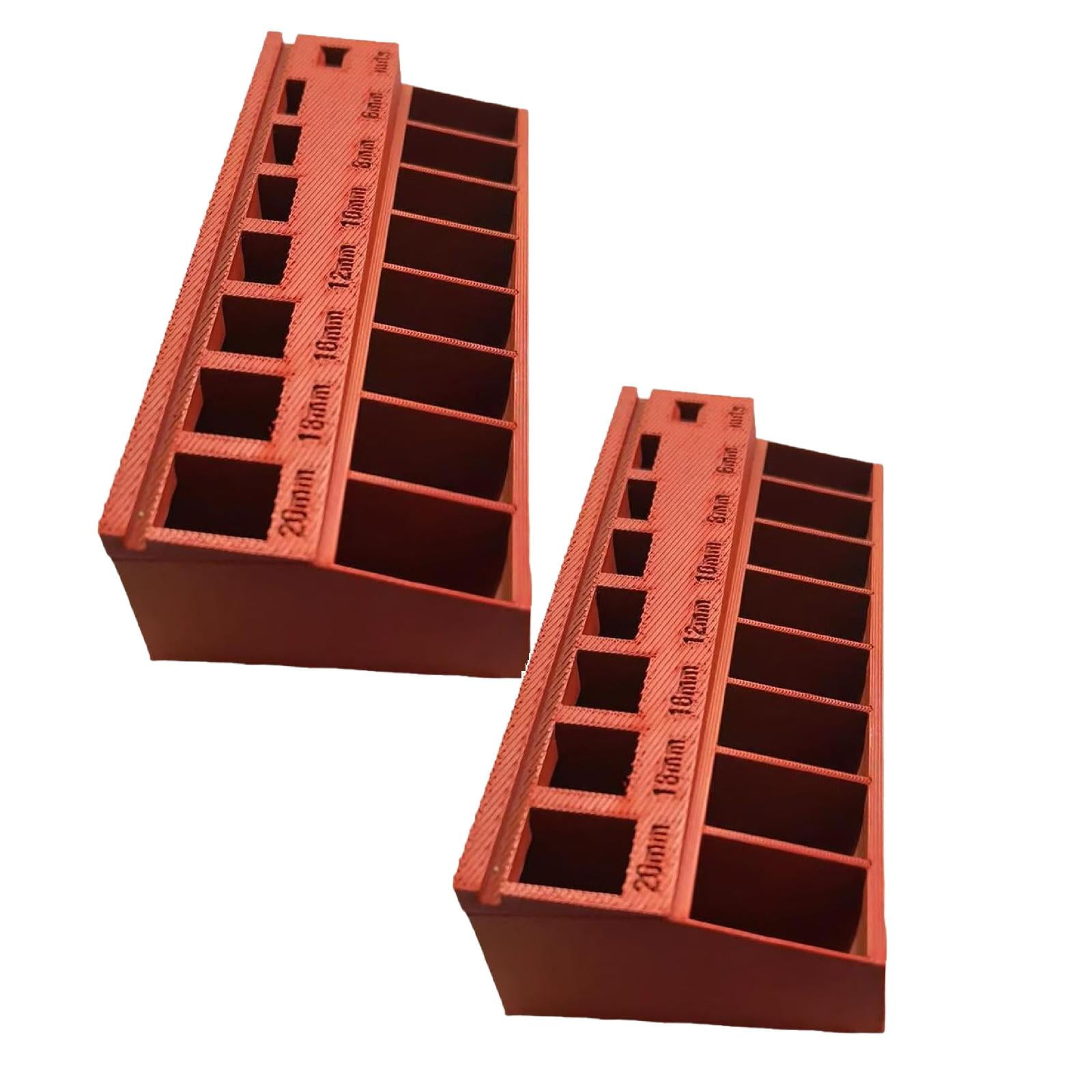 M3 Screw Sorter Tray – 7-Slot Bolt Length Measuring Tool, Compact ...