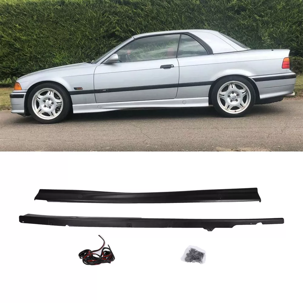 M3 Style Wide Body Side Skirts Body Kit for 92-98 BMW 3 Series E36 ...