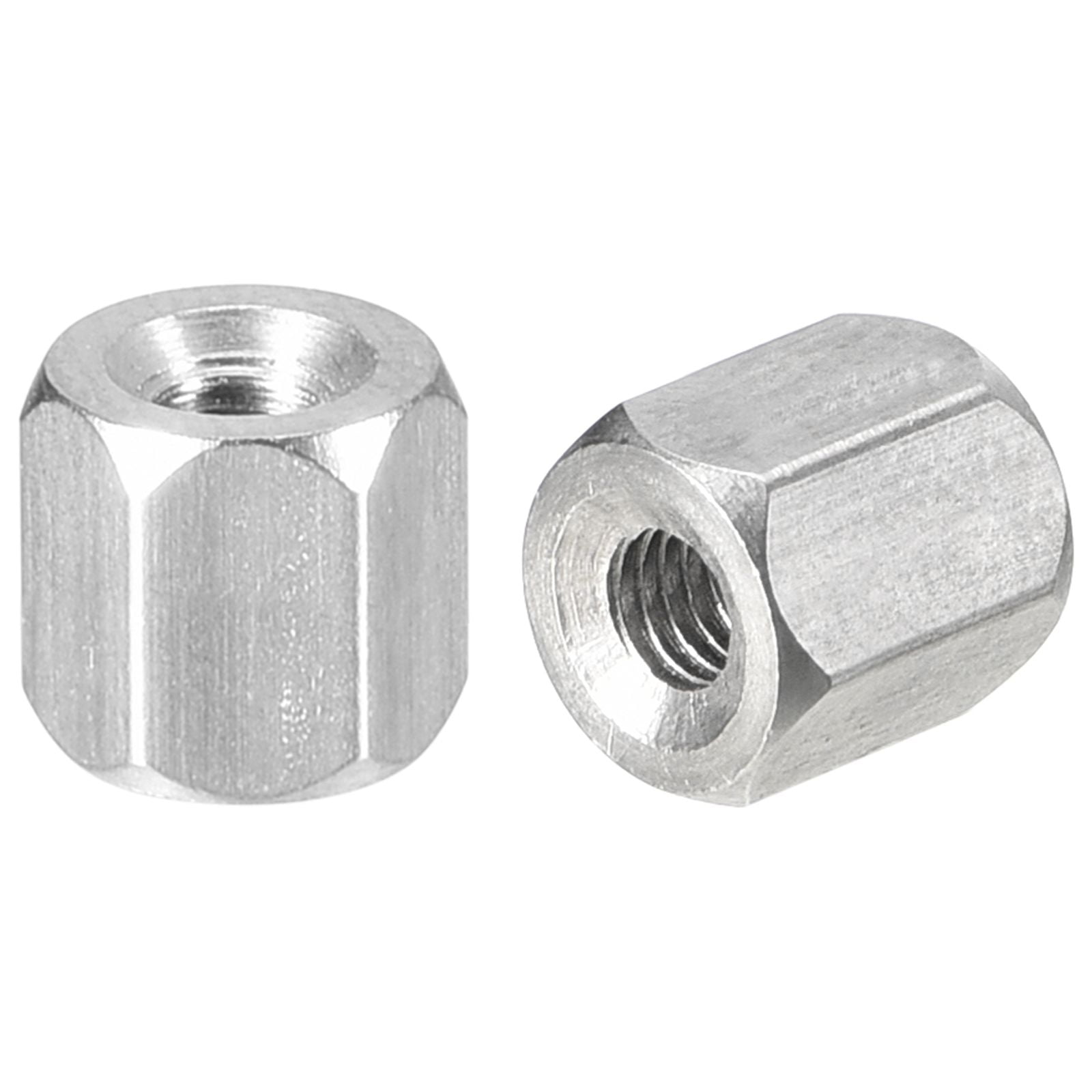 M3 x 0.5-Pitch 6mm Length Coupling Nuts, 5 Pack 304 Stainless Steel ...