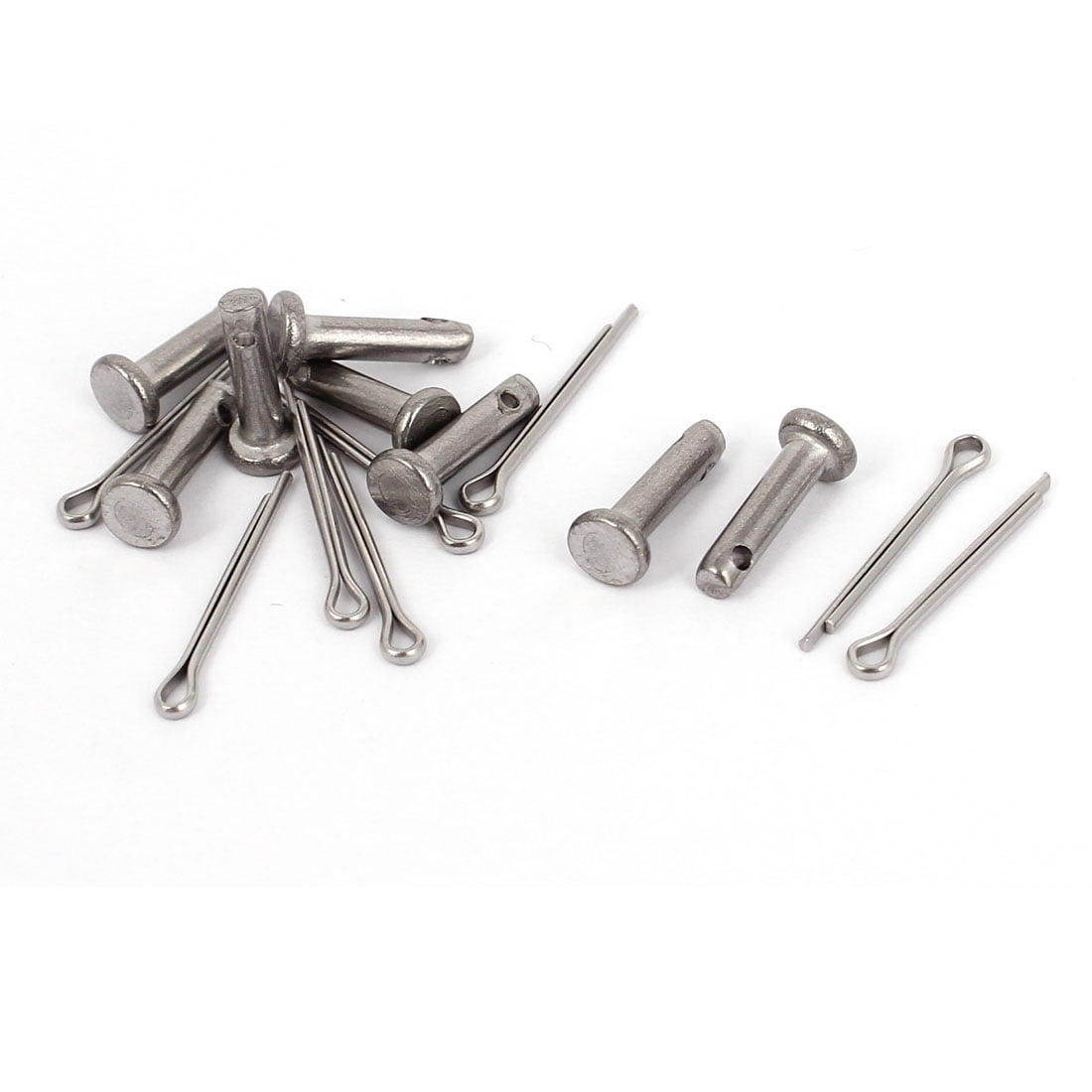 M3 x 12mm Flat Head 304 Stainless Steel Round Clevis Pins Fastener 8 Sets - Walmart.com