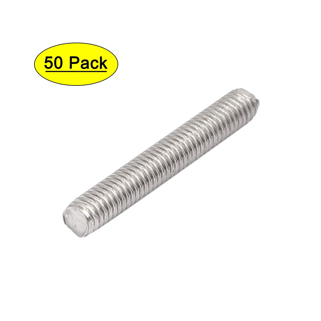 M3 x 20mm 304 Stainless Steel Fully Threaded Rods Fasteners Silver Tone ...