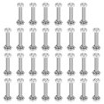 M3 x 20mm 304 Stainless Steel Hex Head Screws Bolts, Nuts, Flat & Lock ...