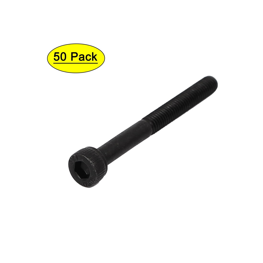 M3 x 30mm Alloy Steel Bolt Cap Point Hex Socket Head Screws Black 50PCS ...