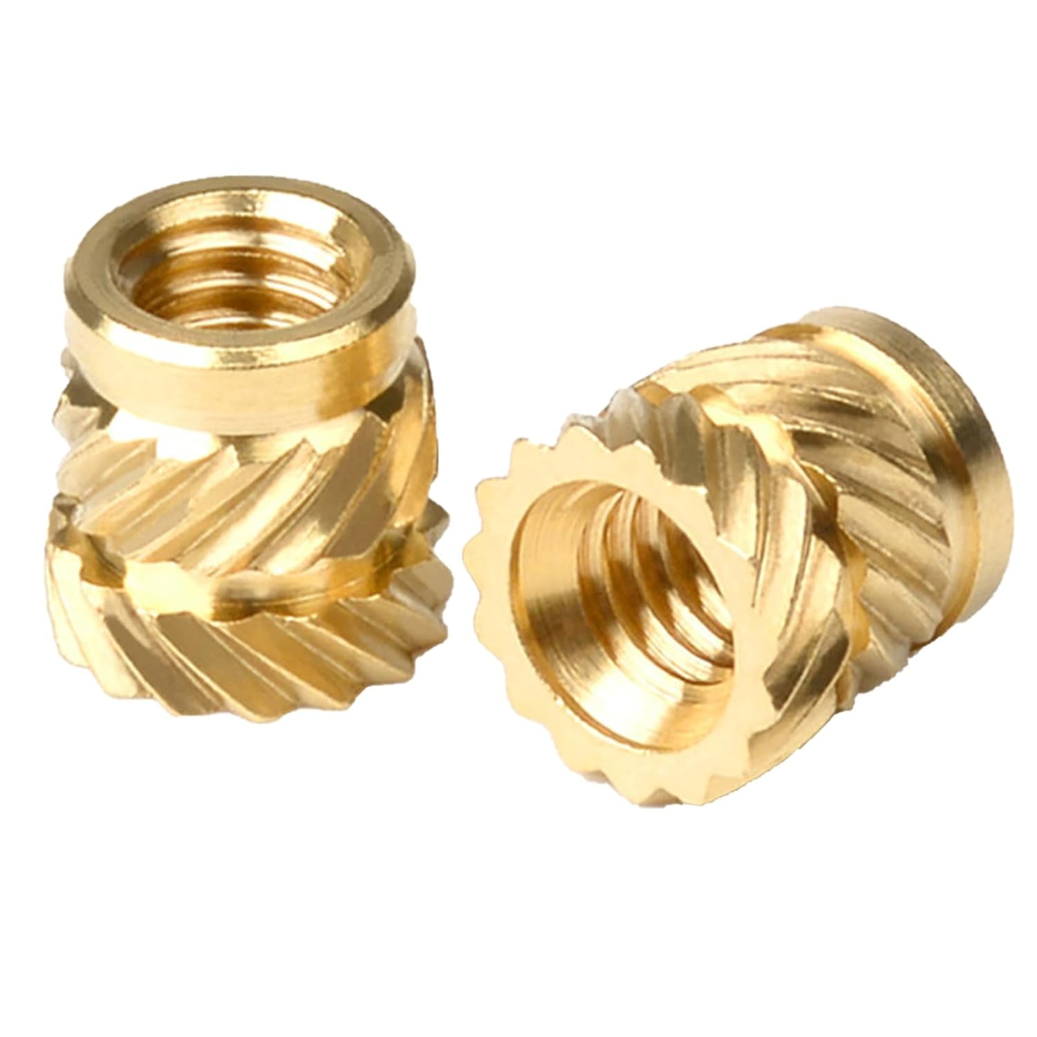 M3 x 4 Threaded Insert, Brass Heat Set Inserts for Plastic, Metric ...