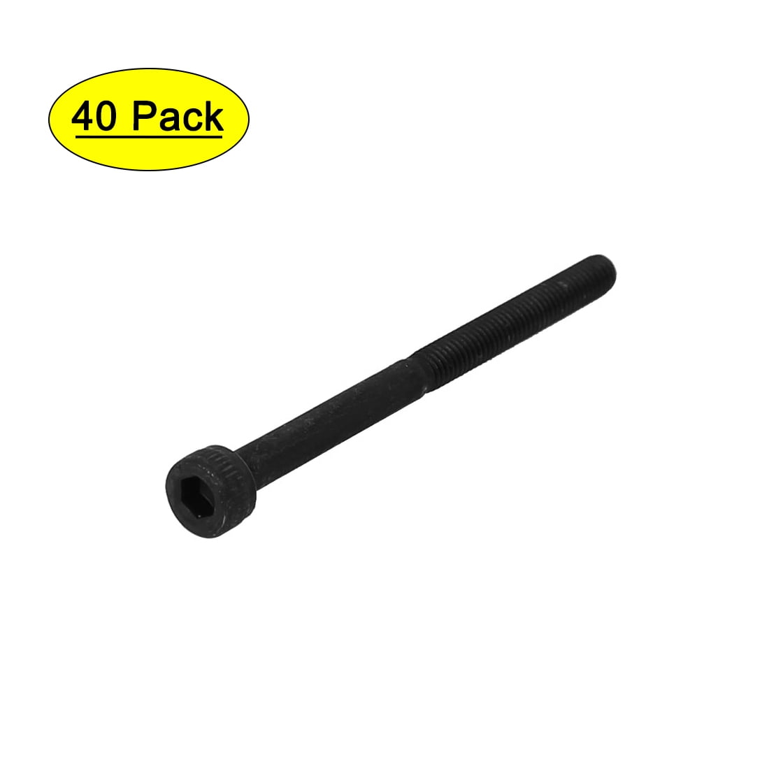 M3 x 40mm Alloy Steel Partially Thread Cap Point Hex Socket Head Screw ...