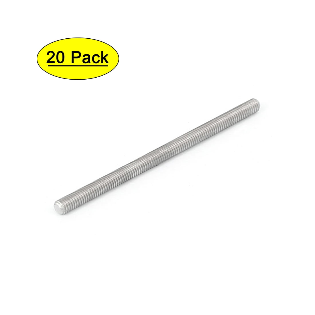 M3 x 55mm 304 Stainless Steel Fully Threaded Rods Bar Studs Hardware ...