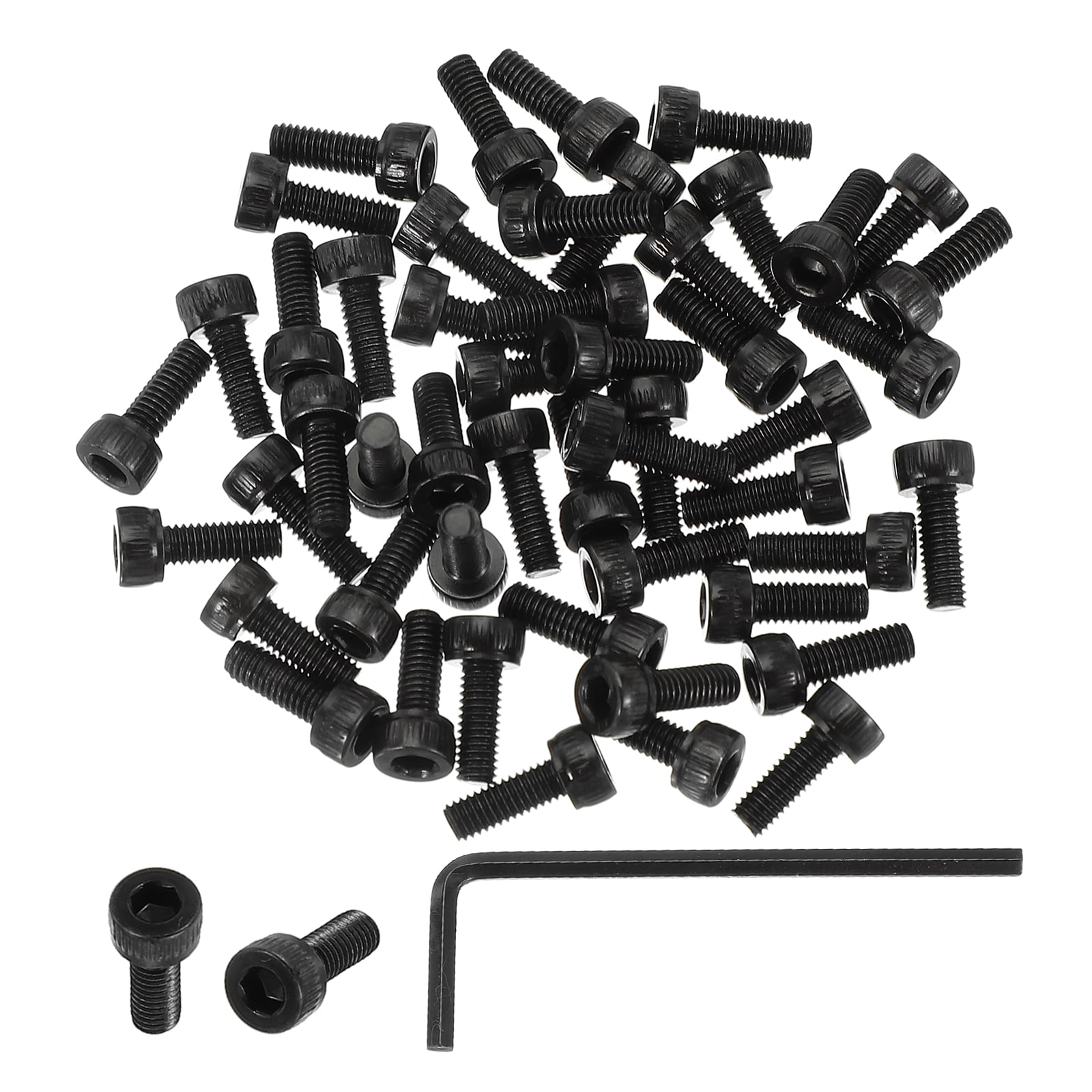 M3 x 8mm Hex Socket Head Screws Cap Bolt, 50 Pack 12.9 Grade Carbon ...