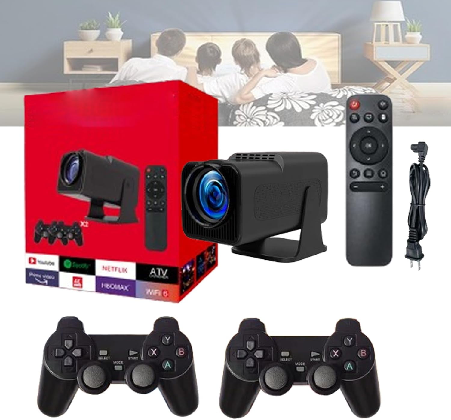 M300 Max, P30 Max Projector And Game, Game Projector M300 Max, Smart Projector With Built In ...